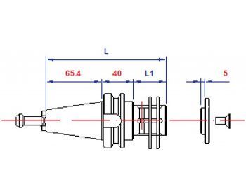 Tool holder ISO40 d.35 Intermac | tool holders | Insemactools.com