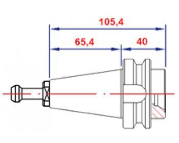 Tool holder HSK B80 d.35 Breton | tool holders | Insemactools.com